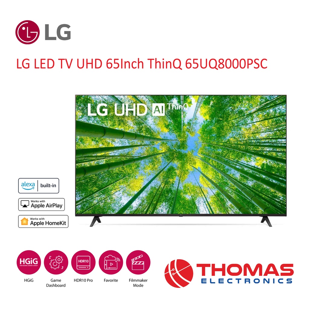 Jual LED TV LG UHD Smart ThinQ 65 Inch UQ8000 4K Digital 65UQ8000 ...