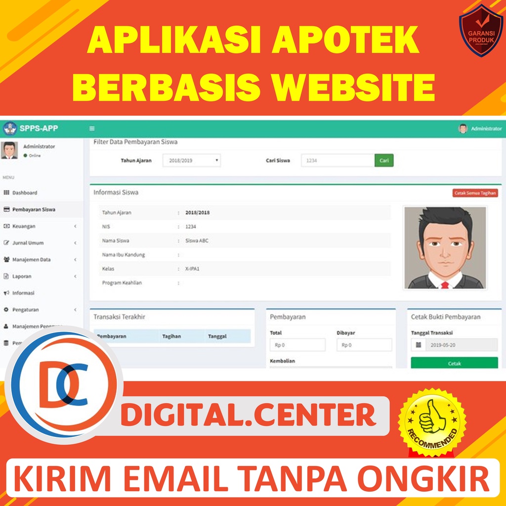 Jual Aplikasi Pembayaran SPP Berbasis Web | Shopee Indonesia