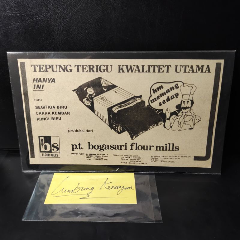 Jual Kertas iklan asli jadul, iklan lawas, iklan kuno antik IK15LW ...