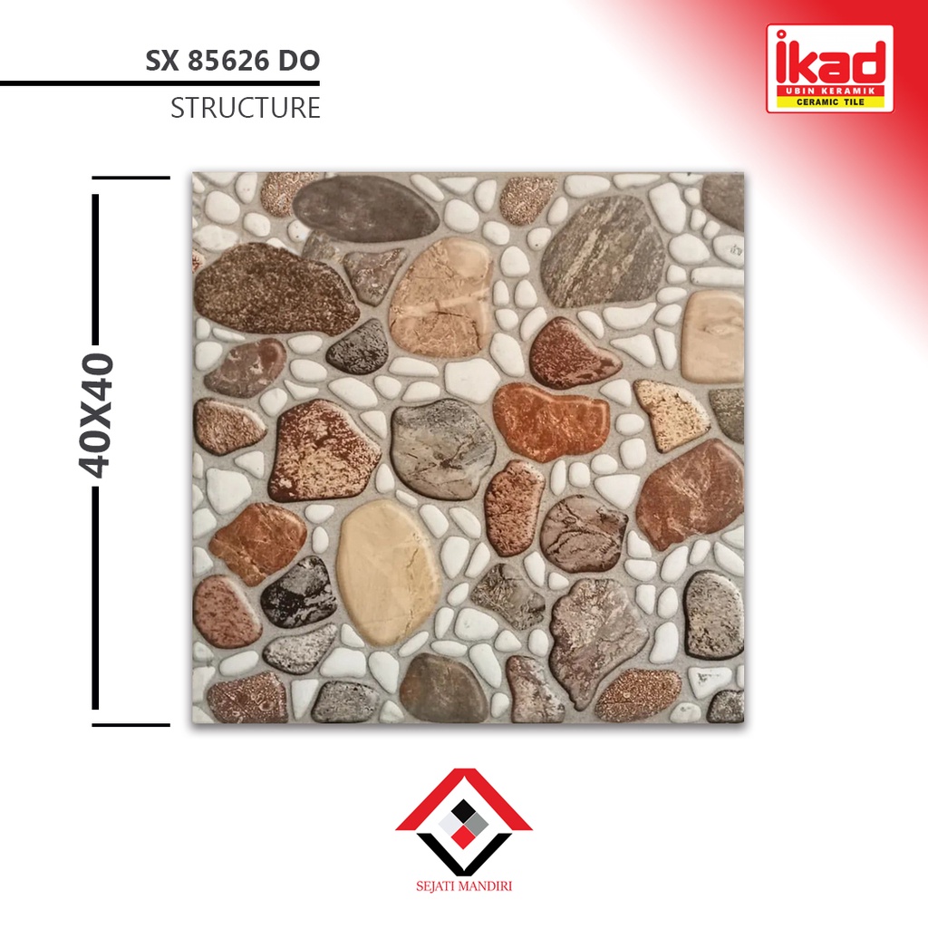Jual keramik 40x40 - motif batu alam - ikad SX 85626 DO | Shopee Indonesia