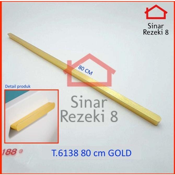 Jual Handle Tarikan 6138 80 Cm Gold / Laci Pintu Lemari Emas Gagang ...