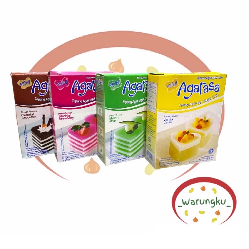 Jual [BOX] Agarasa isi 6pcs Jelly Agar Agar Nutrijell Aneka Rasa Coklat ...