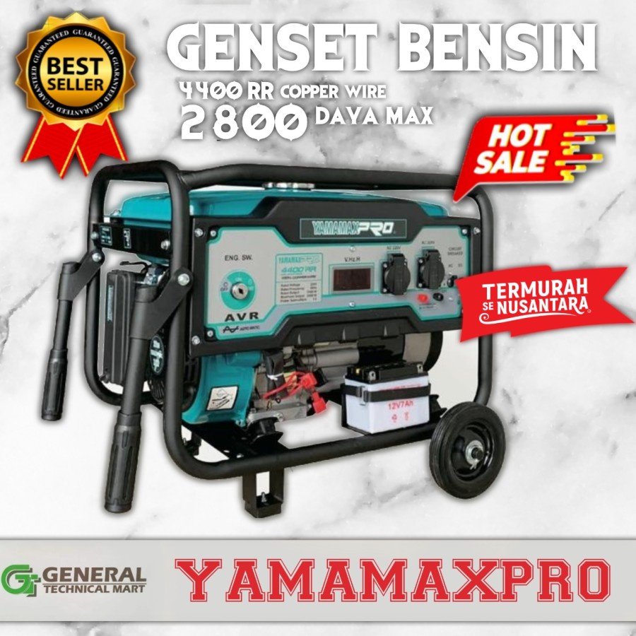 Jual GENSET YAMAMAX PRO 4400 RR 2800 WATT GENERATOR LISTRIK FULL ...