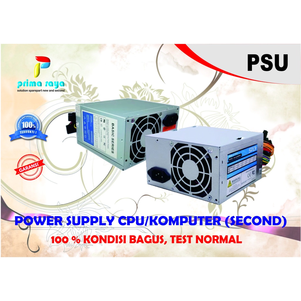 Jual Power Supply/PSU Standar 450W/550W 24Pin Sata Dan IDE Untuk ...