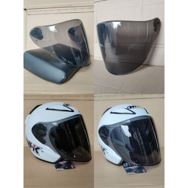 Jual kaca helm nhk r6 smoke | Shopee Indonesia