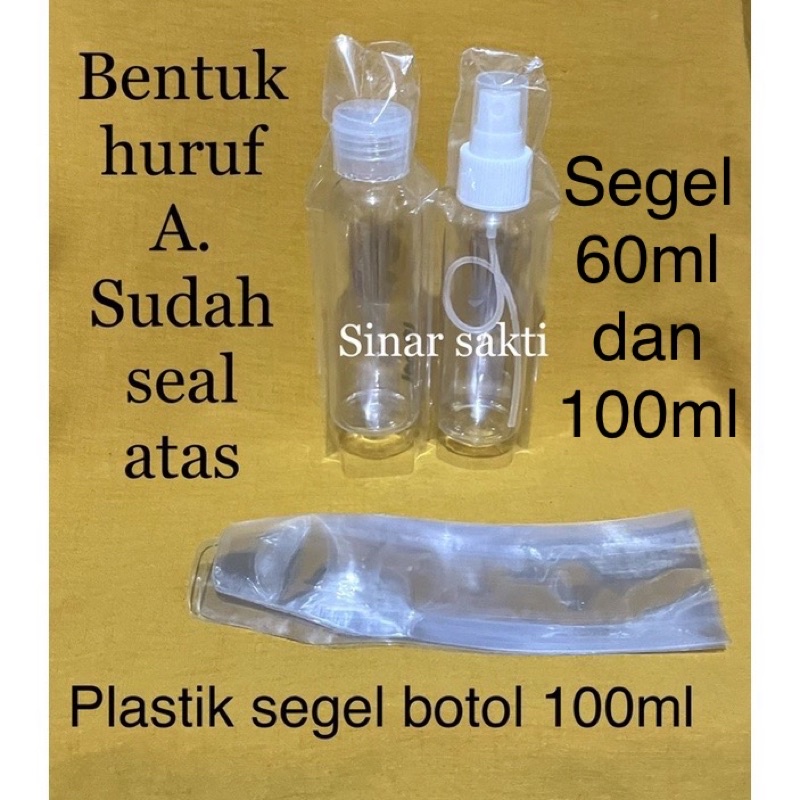 Jual plastik segel botol 100ml / segel botol 100ml / plastik segel ...