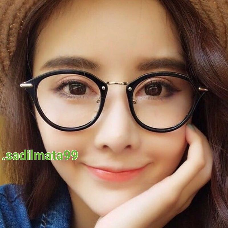 Jual kacamata bulat 8937 photocromic free minus antiradiasi size 52 18 ...