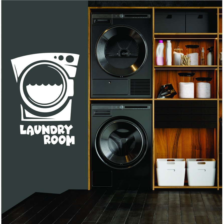 Jual Stiker Dinding Laundry | Stiker kaca tempat cuci | Shopee Indonesia