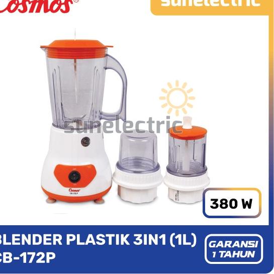 Jual Dipesan ya--Cosmos CB-172 P Blender Plastik + Dry + Wet Mill 3in1 ...