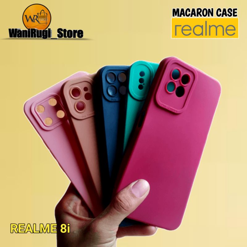 Jual Casing Softcase Realme 8i Candy Macaron Safety Camera | Shopee ...