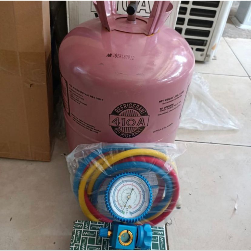 Jual Paket isi freon AC R410 isi 1 kilo tinggal pakai. untuk AC rumah | Shopee Indonesia