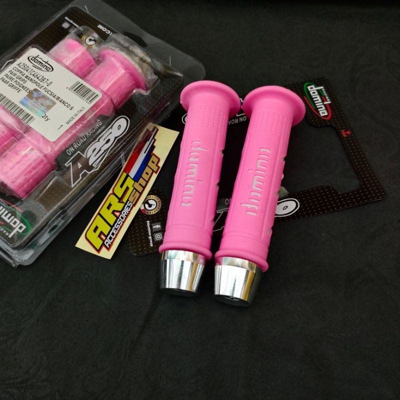 Jual Handgrip Sarung Gas Domino Pink + Jalu stang chrome model pcx ...