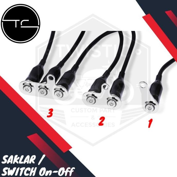 Jual Update!! Saklar Switch ON OFF Selfix Lampu LED Motor Custom ...