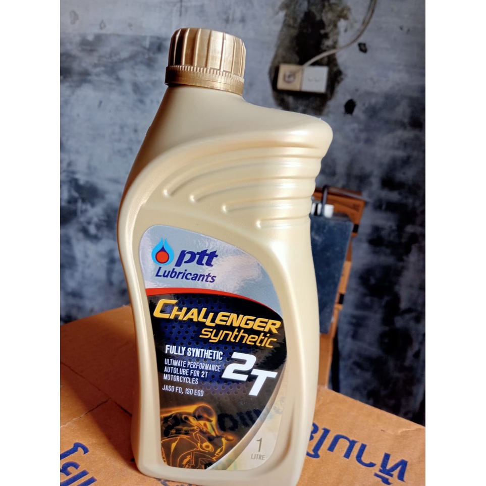 Jual PTT LUBRICANT CHALLANGER 2T full synthetic premium 1L | Shopee Indonesia