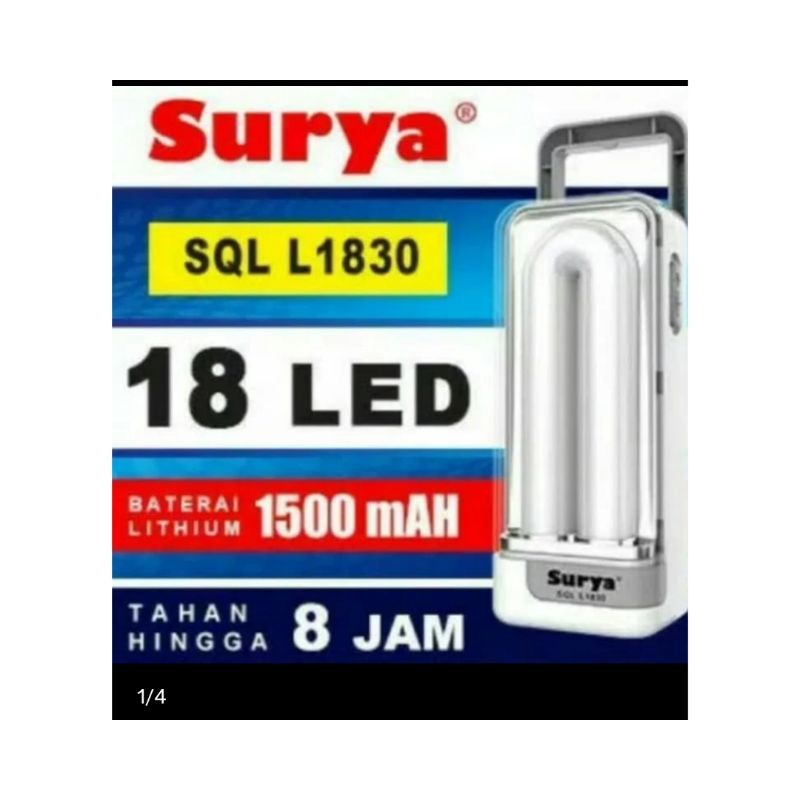 Jual Lampu emergency led SURYA SQL L1830 Lampu led darurat terang ...