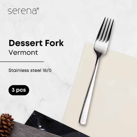 Jual Garpu Makan Stainless Steel Serena Vermont - Dessert Fork 3pcs ...