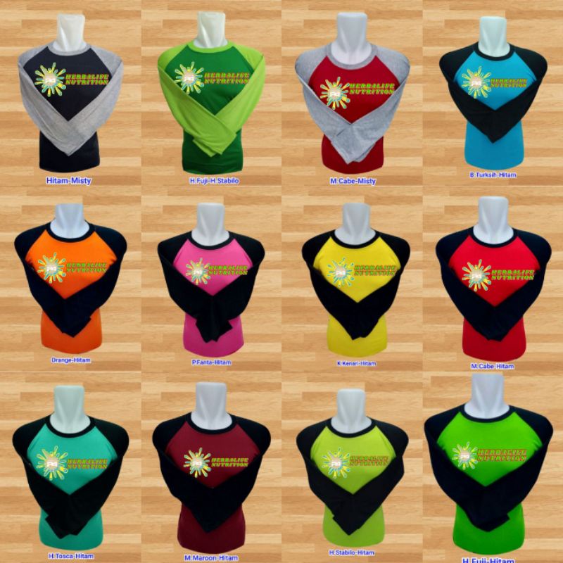 Jual KAOS BAJU RAGLAN KOMBINASI 2 WARNA - KAOS LENGAN PANJANG - FREE ...