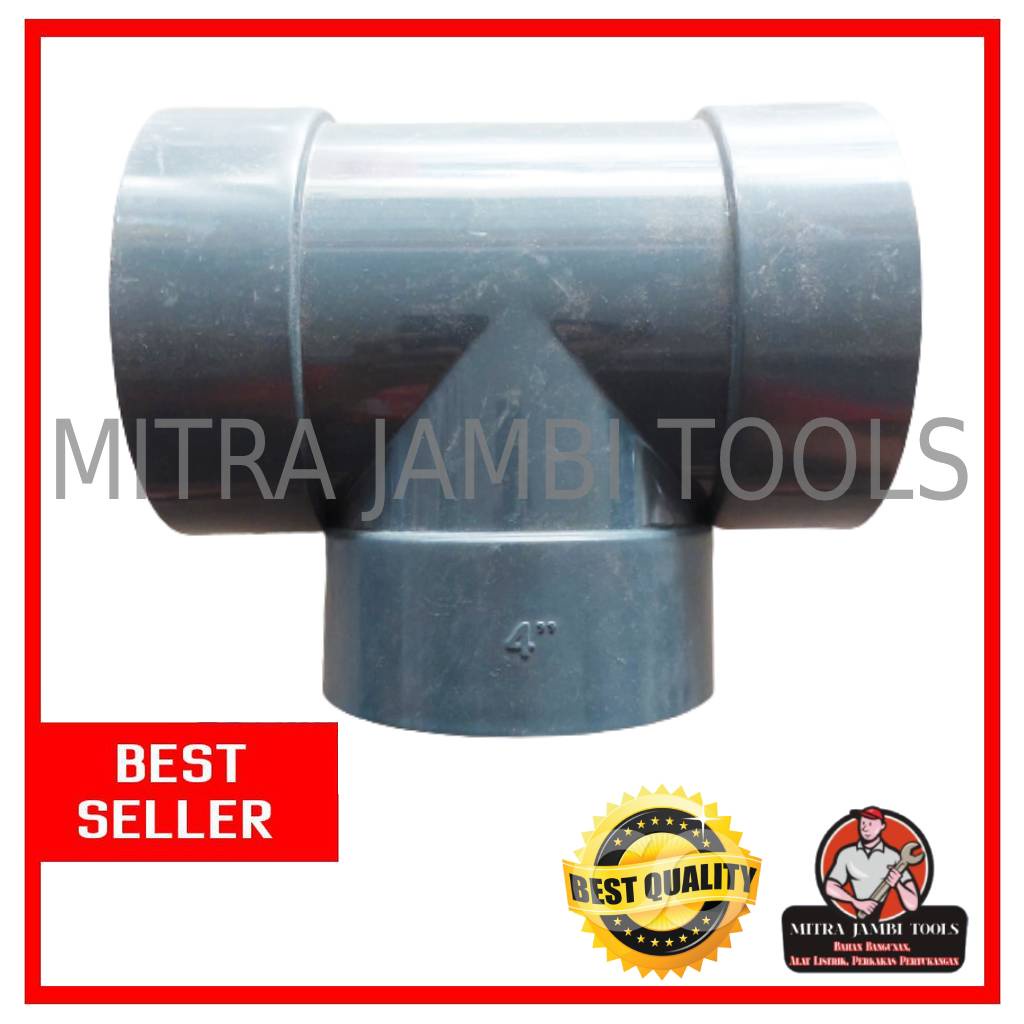 Jual TEE 4" INCH D PVC POWER CABANG 3 SAMBUNGAN PIPA GREST | Shopee ...