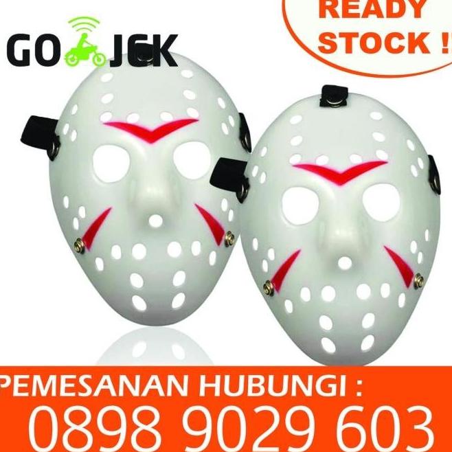 Jual TOPENG KANJO TOPENG HOCKEY TOPENG HALLOWEEN TOPENG JASON PUTIH ...