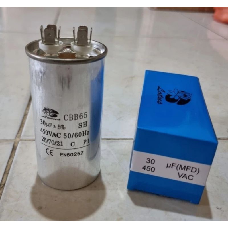 Jual Kapasitor Running AC 30 UF/Mikro merk ONE COOL Dan LOTUS | Shopee Indonesia