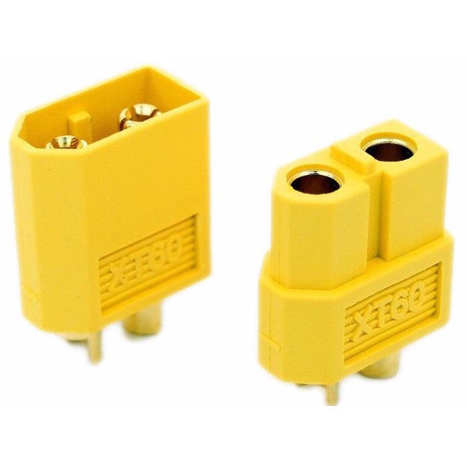 Jual XT60 Gold Connector Male + Female Plug RC Li-Po Battery Baterai LiPo | Shopee Indonesia