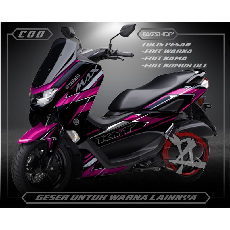 Jual Stiker Decal New Nmax 2022 Grapis Pink Full Body | Shopee Indonesia