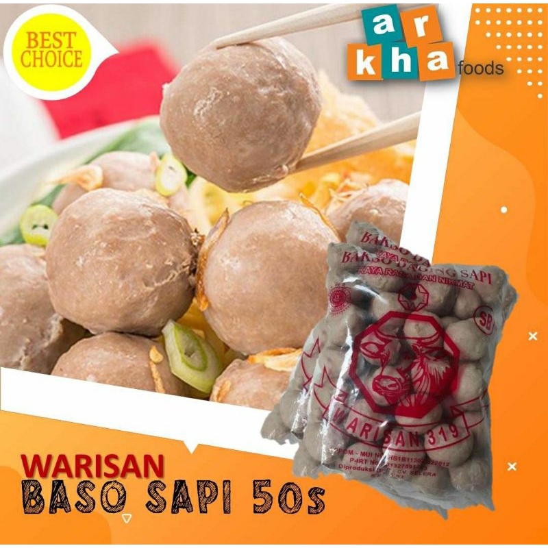 Jual BAKSO SAPI WARISAN ASLI AB 50 700GR BASO SAPI ASLI ISI 50 BUTIR ...