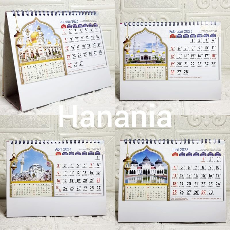Jual KALENDER MEJA GAMBAR MASJID TAHUN 2023 | Shopee Indonesia