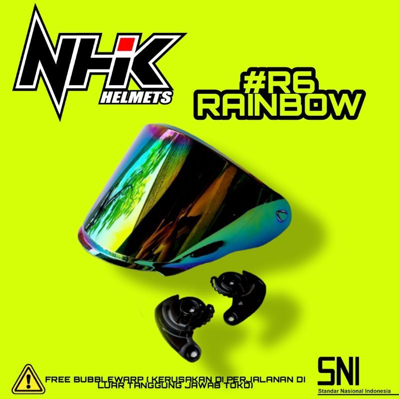 Jual kaca helm nhk r6 datar / flat visor nhk r6 nhk / nhk S1 gp pro ...