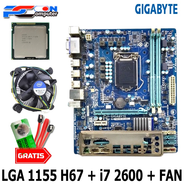 Jual Mainboard Mobo Motherboard LGA 1155 H67 GEN3 IVYBRIDGE ONBOARD ...