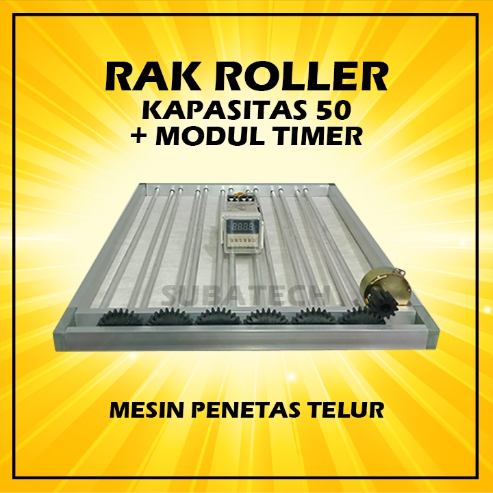 Jual Rak Pemutar Telur Otomatis - Sistem Roller Kap. 50 Plus Modul ...
