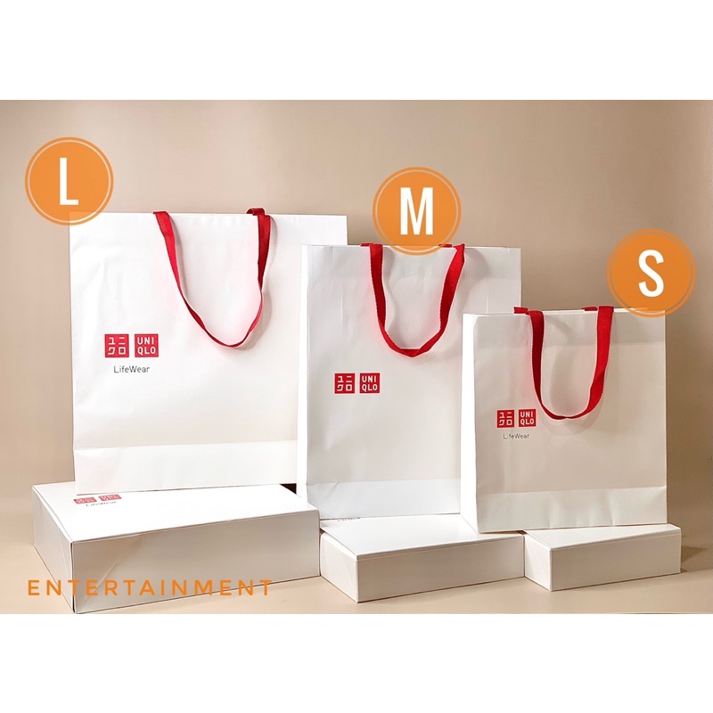 Jual UNIQLO Gift Set Box Kotak Hadiah 1 Set White And Limited Color ...