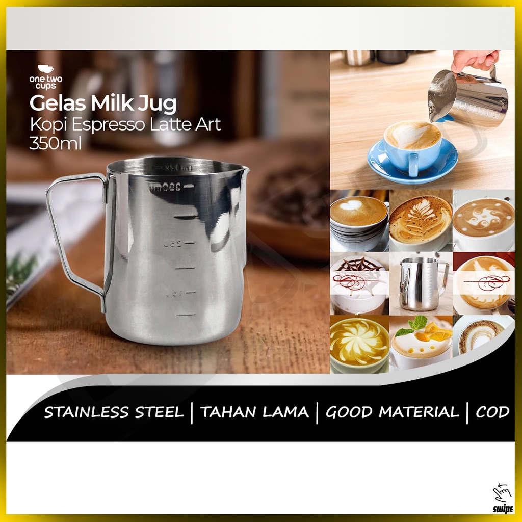 Jual One Two Cups Milk Jug 350ml 600ml 900ml Cangkir Gelas Glass ...