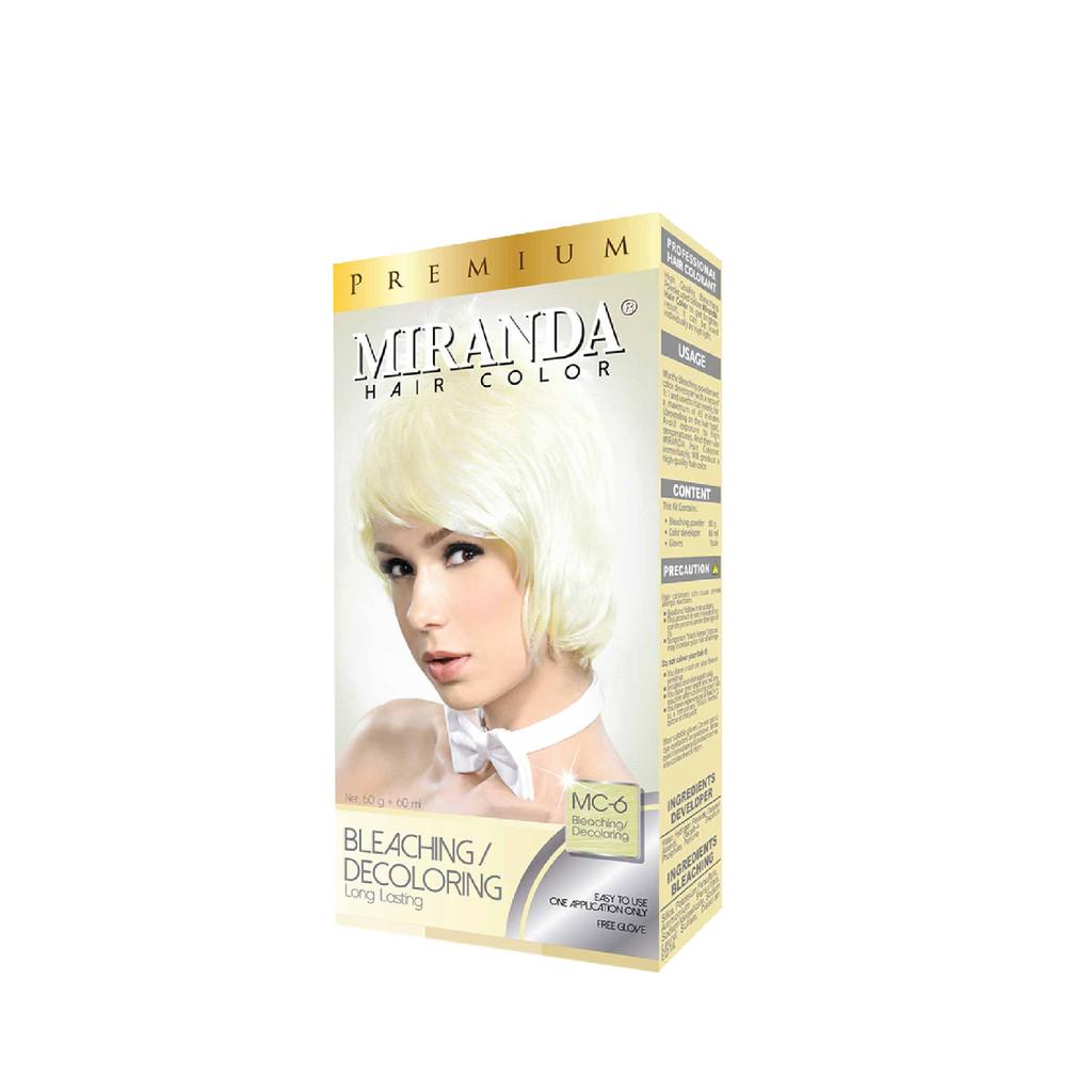 Jual Miranda Cat Rambut MC6 Bleaching 2 x 30 mL | Shopee Indonesia