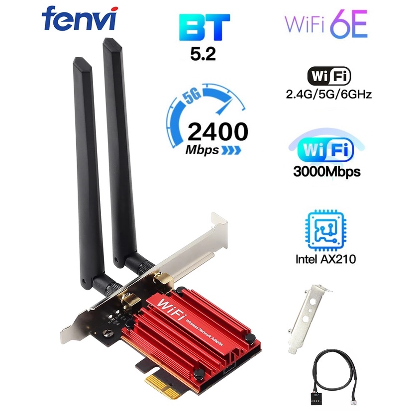 Jual Intel Wifi 6E AX210 Pci Express Pcie pci-e dual band ac ax 6 ...