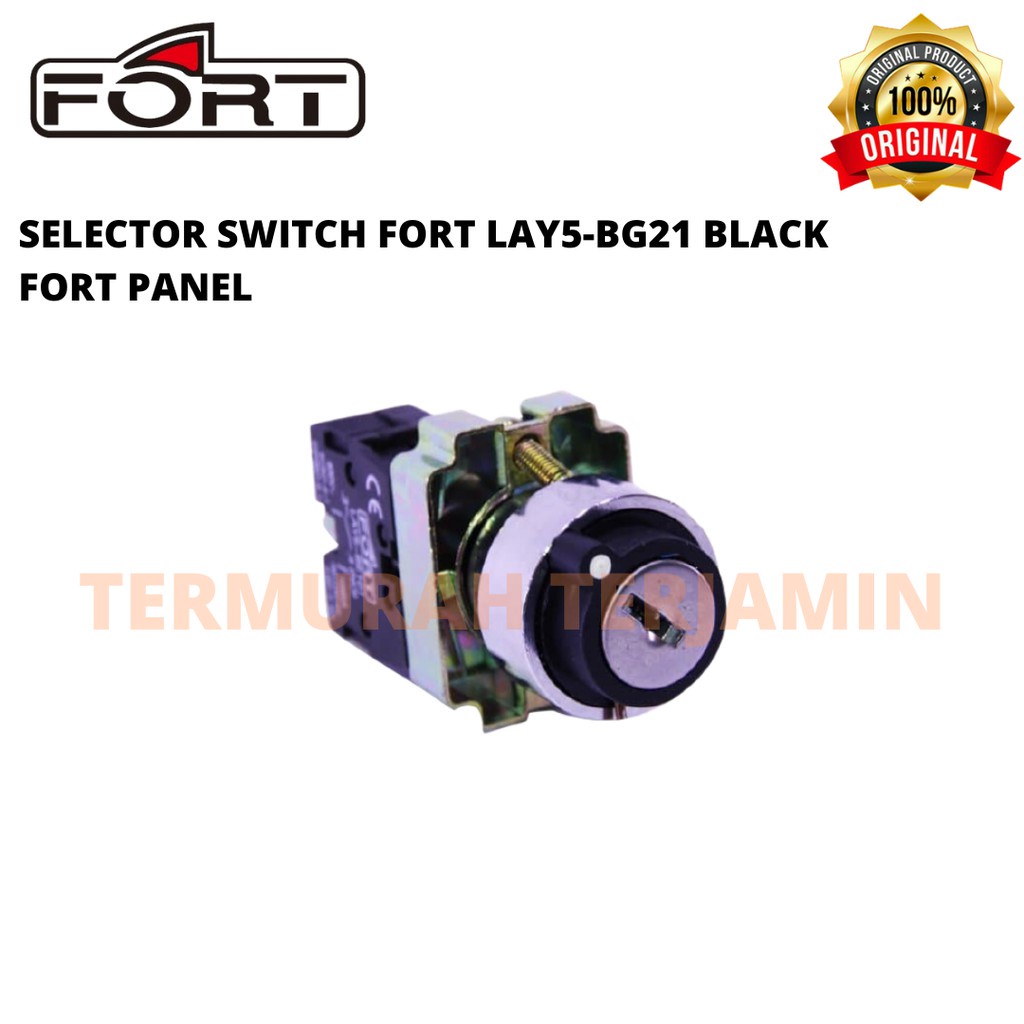 Jual SELECTOR SWITCH FORT LAY5-BG21 BLACK FORT PANEL | Shopee Indonesia