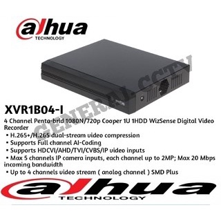 Jual Dvr 4 Channel Dahua XVR1B04-I WizSense H.265 Garansi Resmi | Shopee Indonesia