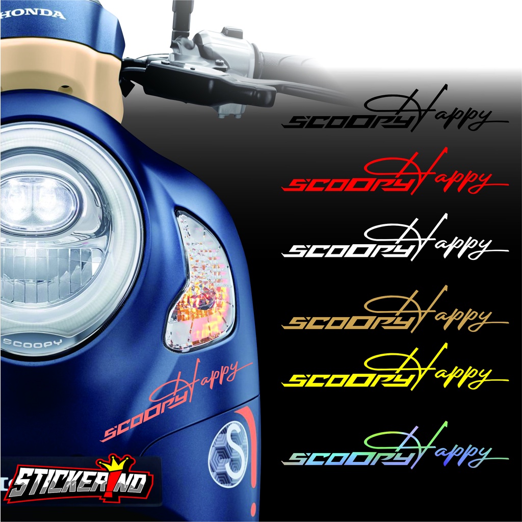 Jual STIKER SCOOPY / STIKER SCOOPY HAPPY CUTTING STIKER SCOOPY | Shopee ...