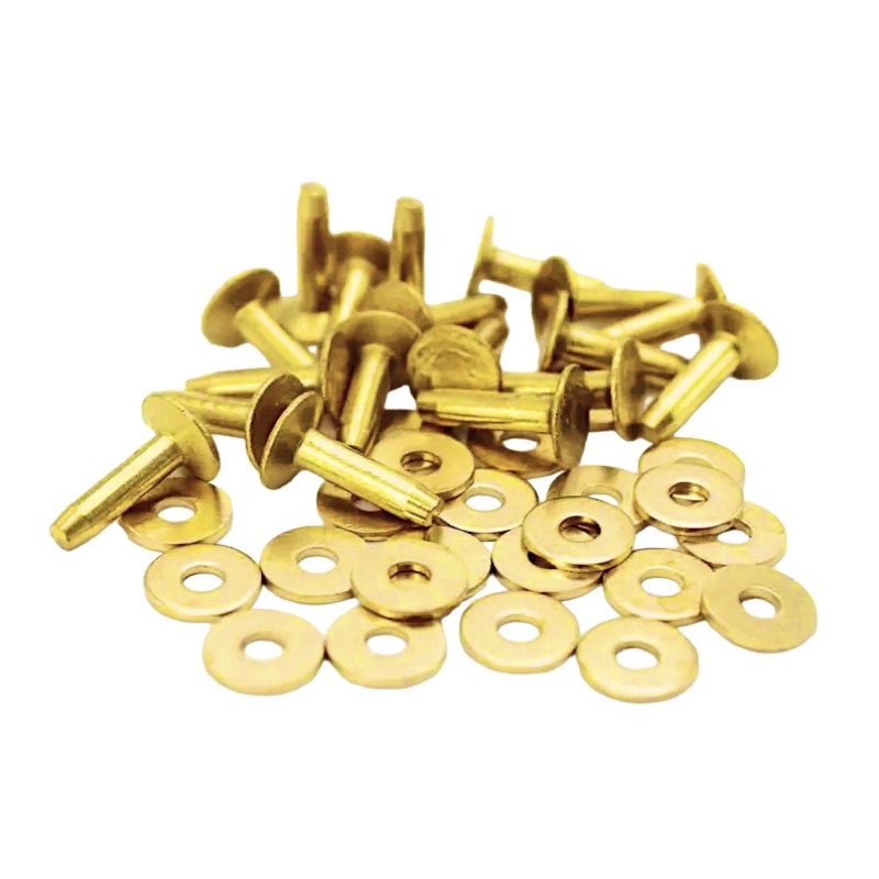 Jual Paku keling anti karat kuningan / brass rivet & burr | Shopee ...