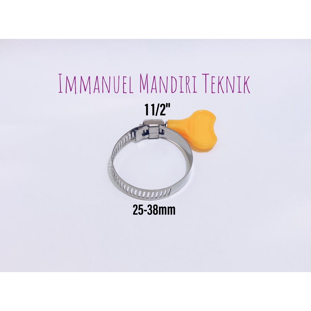 Jual Klem Selang 1 1/2 Putar / Hose Clamp 1 1/2 Putar / Klem Selang ...