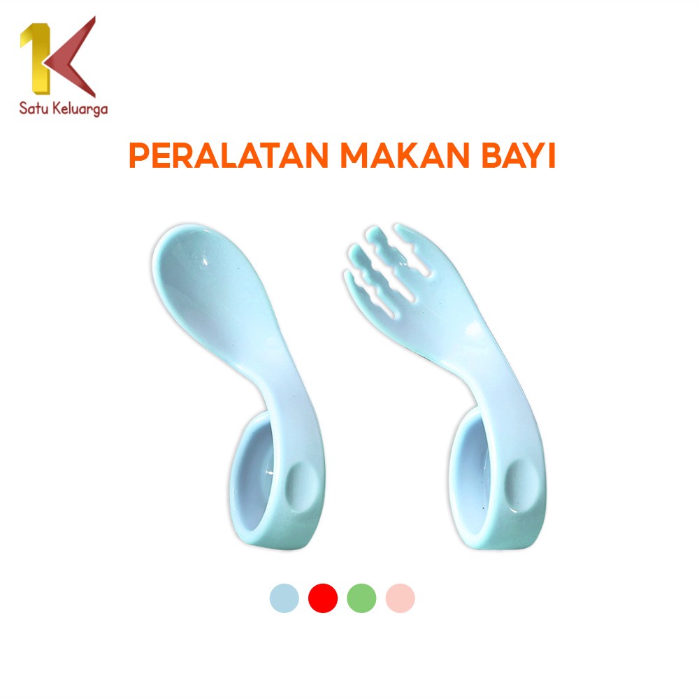 Jual Satu Keluarga Peralatan Makan Bayi Set Sendok Garpu Anak C705 Alat ...