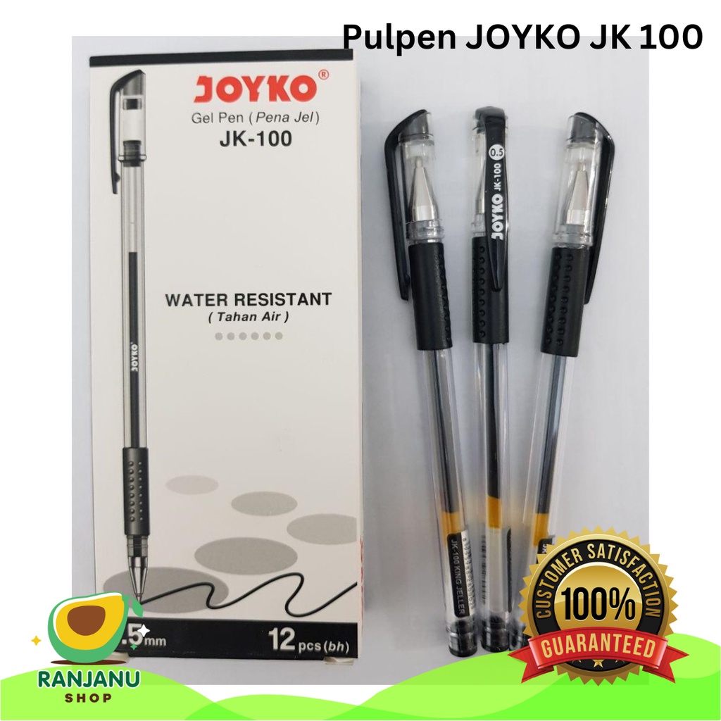 Jual Pulpen gel joyko Jk 100 ( LUSIN ) / Pen Joyko Gel Jk100 (LUSIN) | Shopee Indonesia