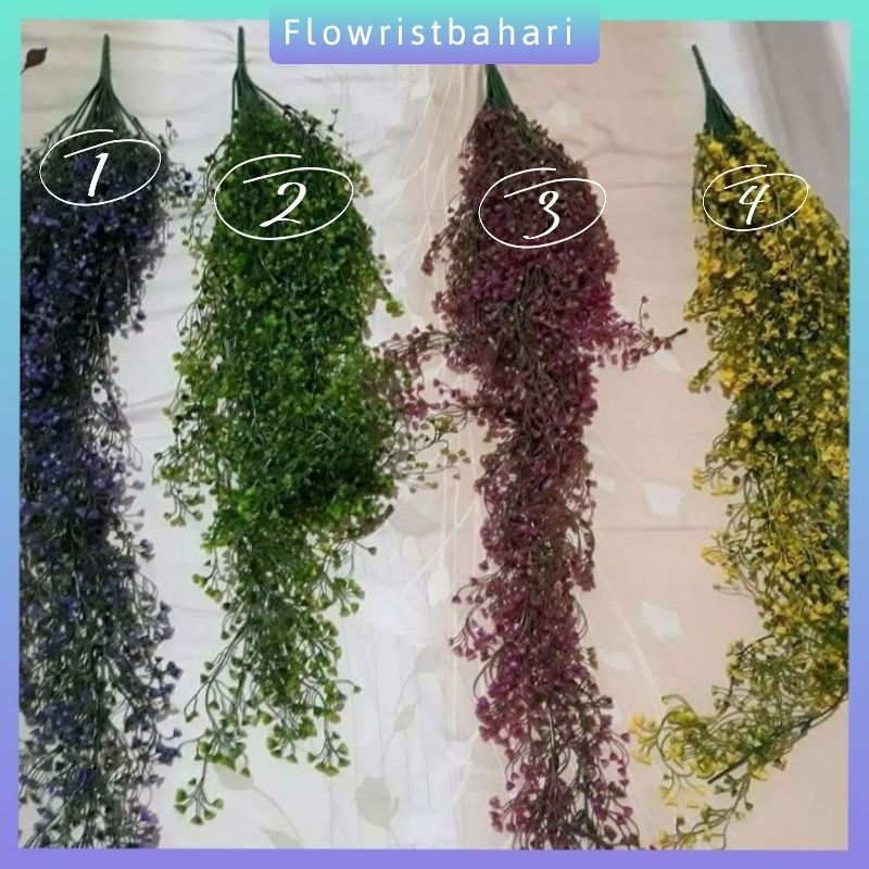 Jual Dekorasi artificial daun Rumput gantung hias artificial Juntai ...