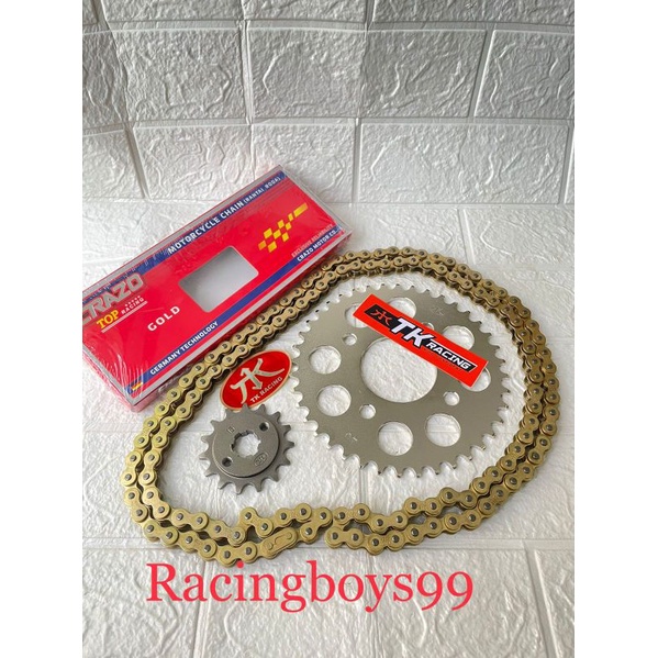 Jual Gear Set 415 Tipis Sonic Verza Mega pro Supra GTR CB150R CBR 150 Tiger Gl pro TK Racing Set ...