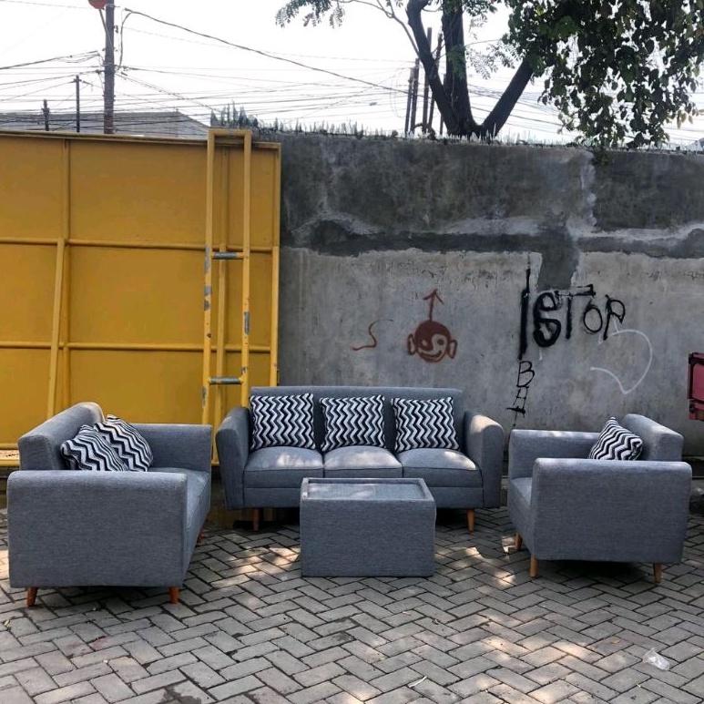 Jual Sofa Retro 321 + Meja (Sofa Ruang Tamu) | Shopee Indonesia