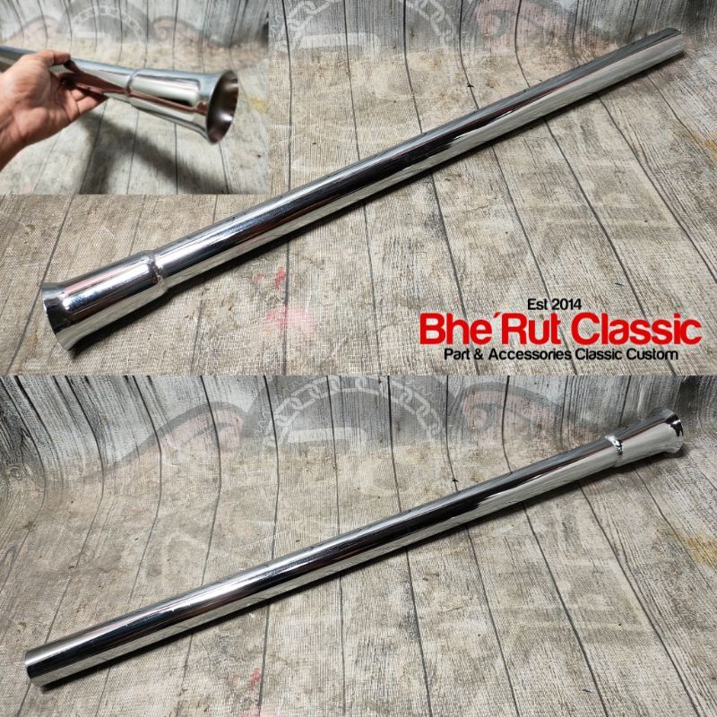 Jual Knalpot Motor Custom Chopper Pipa Super Tebal | Shopee Indonesia