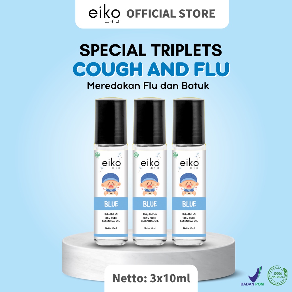 Jual Essential Oil Baby EIKO - EIKO Baby Oil - EIKO Special Triplets EIKO BLUE -Eiko Baby Oil ...