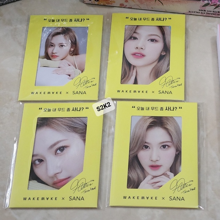 Jual TWICE OFFICIAL PHOTOCARD SANA WAKE MAKE EDITION | Shopee Indonesia