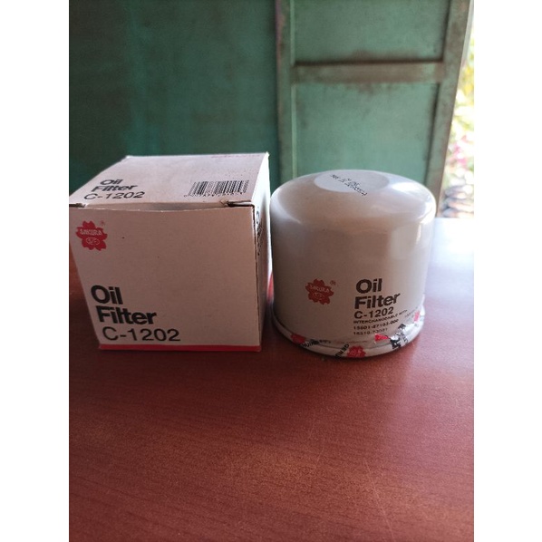 Jual Oil Filter C-1202 Sakura/Filter Oli Avanza/xenia/Grand Max/Luxio ...