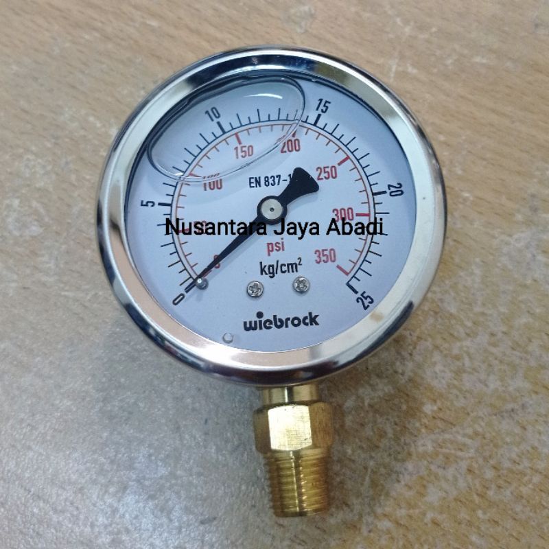 Jual Pressure Gauge Manometer Raket Bottom Stainless 2 1/2 " inchi 25 ...